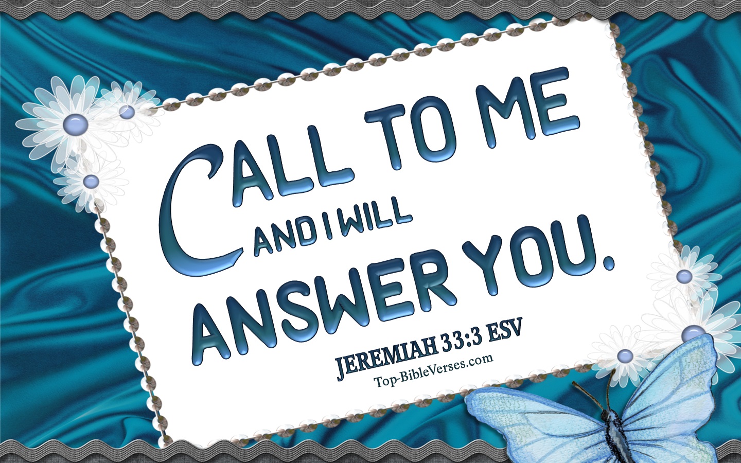 Jeremiah 33:3 ESV Inspirational Bible Verse Images | Bible Quotes