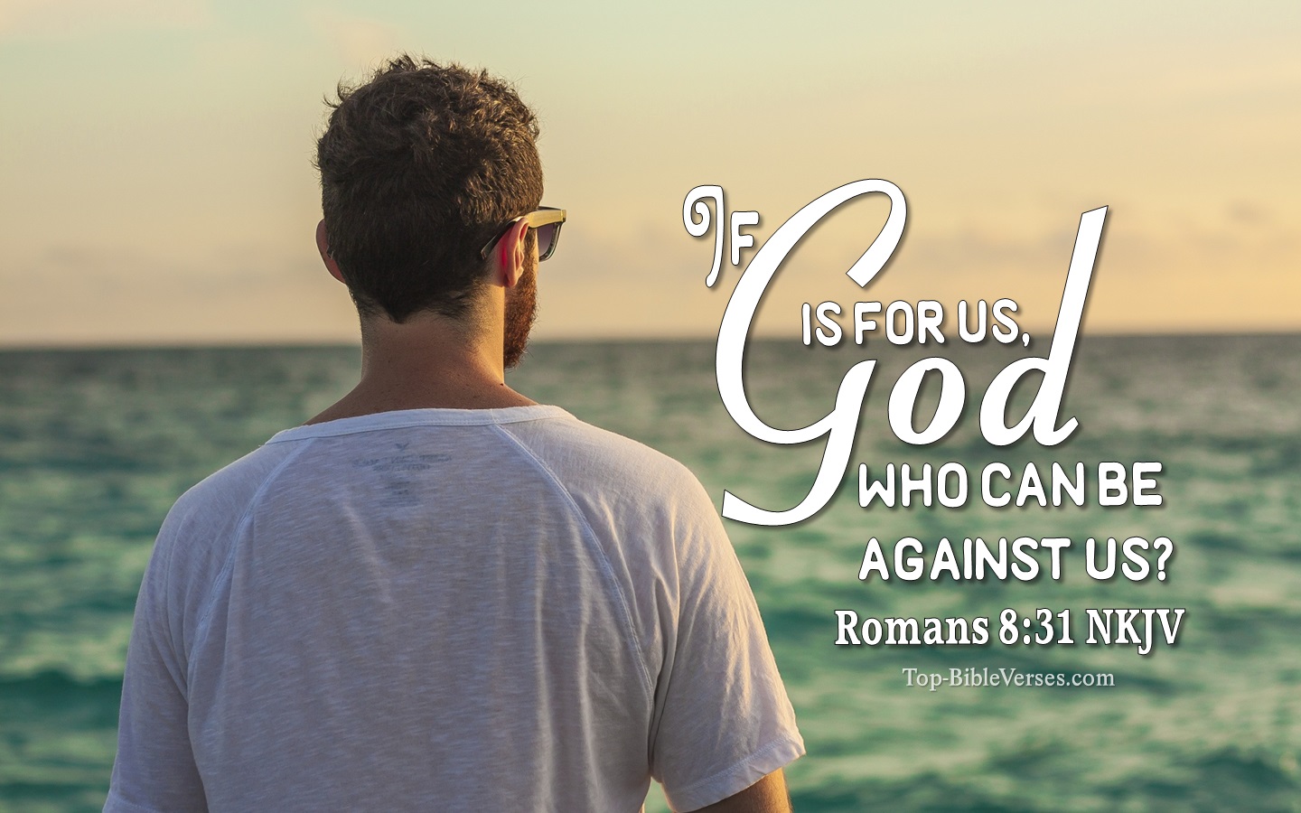 Romans 8:31 NKJV Inspirational Bible Verse Images | Bible Quotes