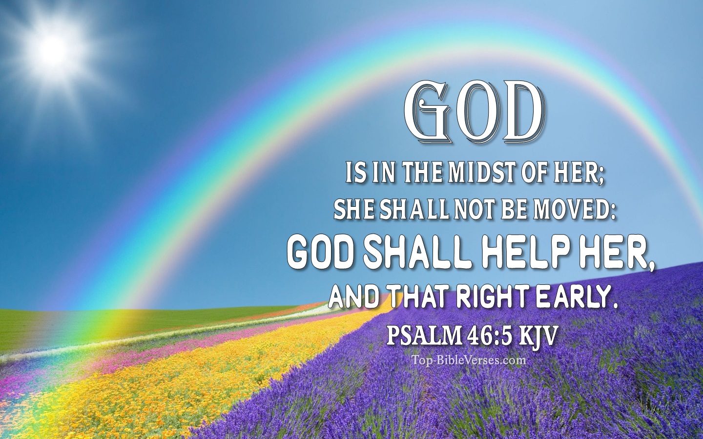 Psalm 46:5 Bible Verse Desktop Wallpapers | Bible Verse Images