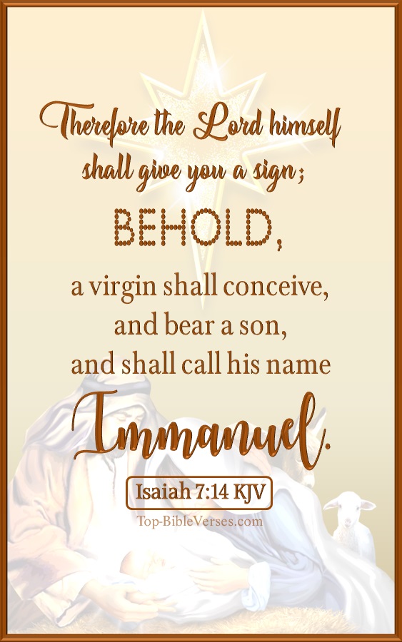 Isaiah 7:14 Christmas Bible Verse Images | Isaiah 7:14 Pictures