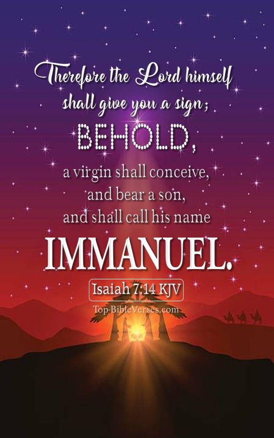 Isaiah 7:14 Christmas Bible Verse Images | Isaiah 7:14 Pictures