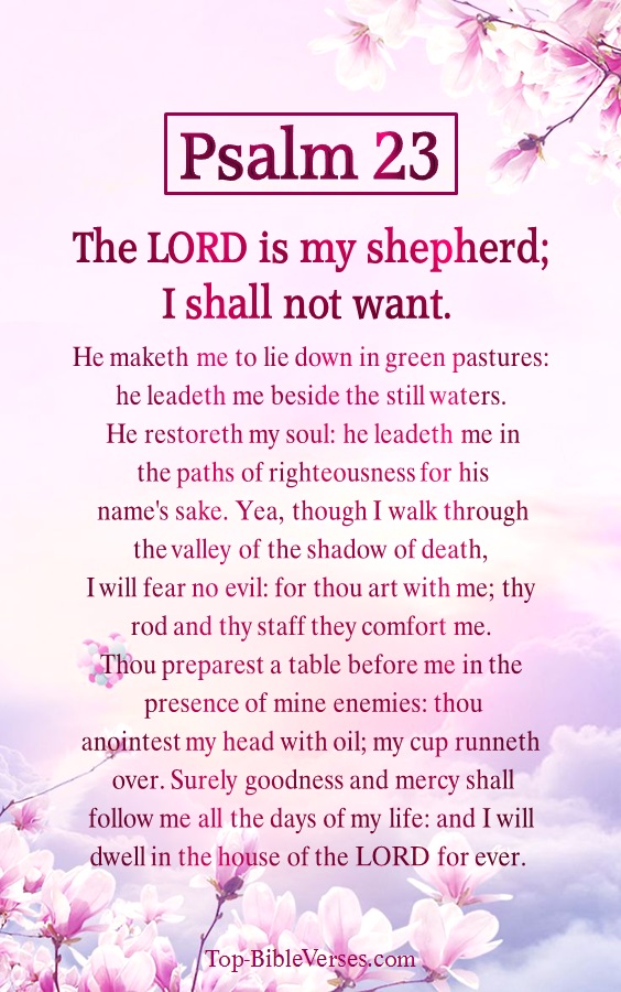 Psalm 23 Kjv Printable