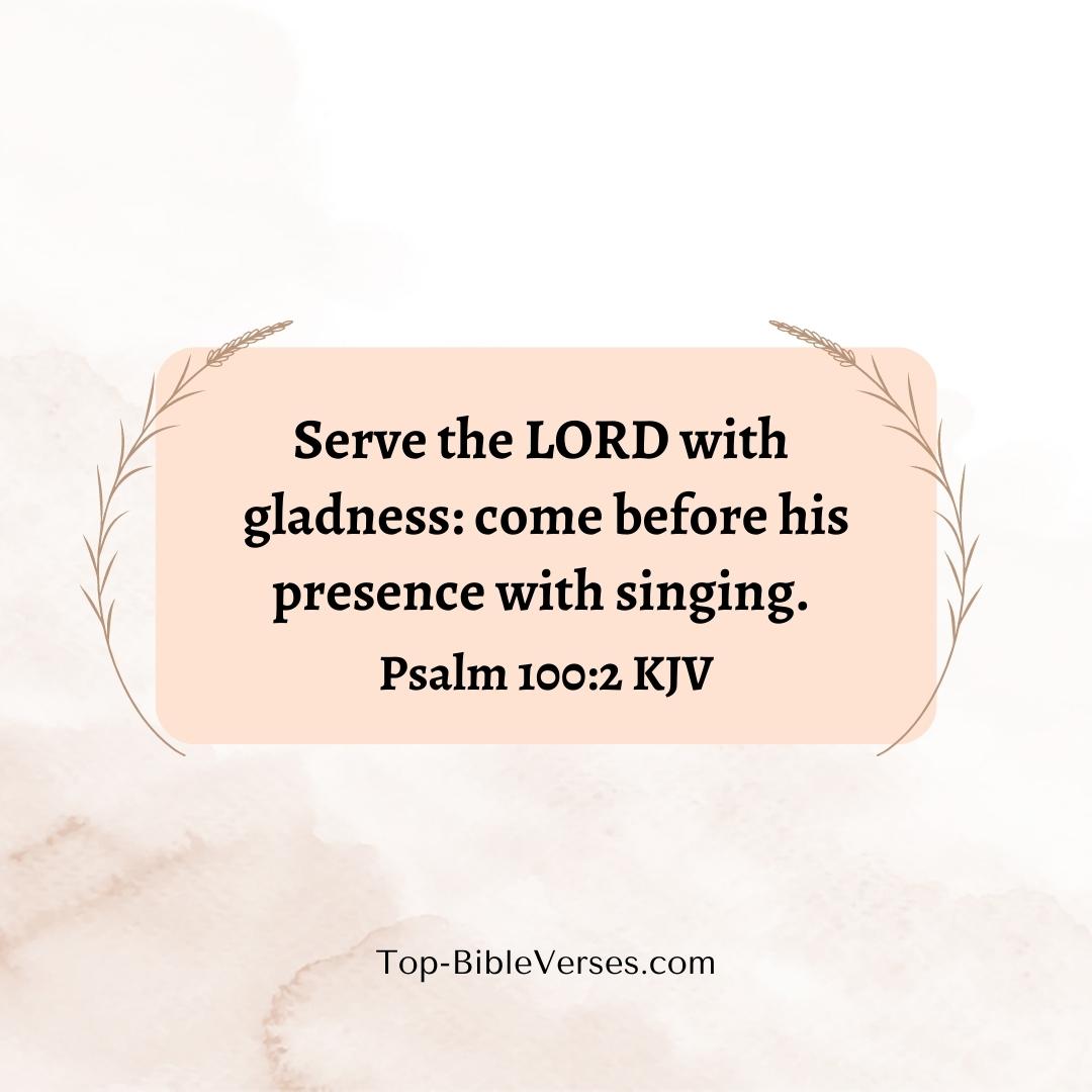 Psalm 100:2 DP Images