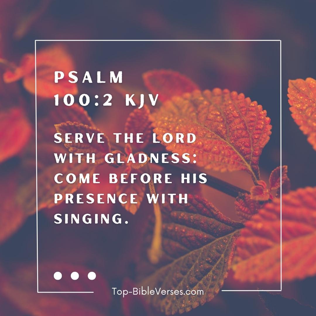 Psalm 100:2 DP Images