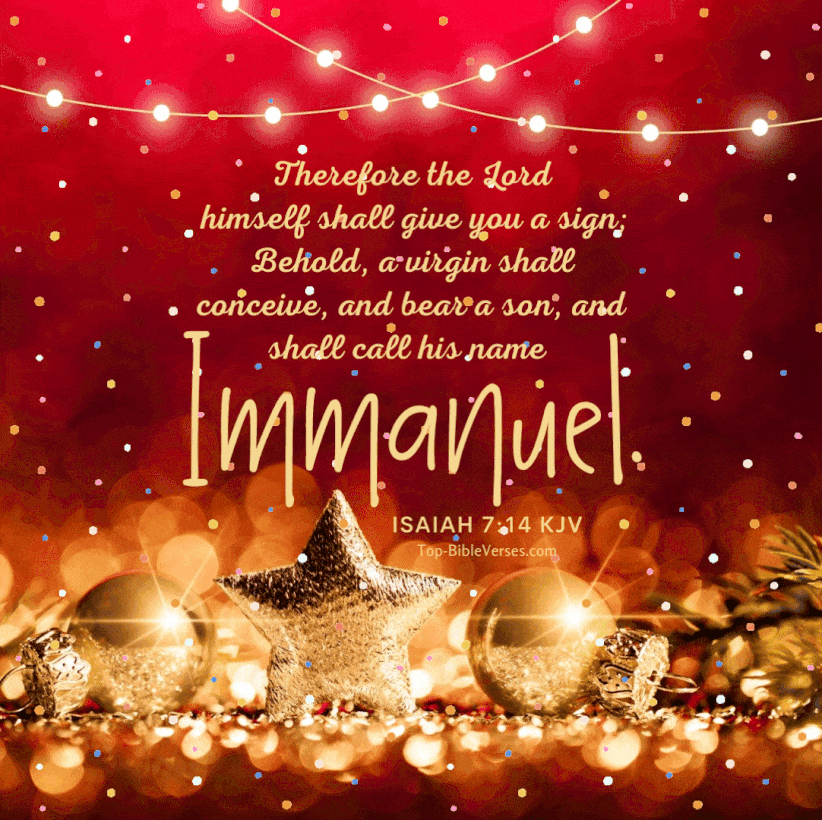 Isaiah 9:6 Christmas Bible Verse GIF Images | For Unto Us A Child Is Born